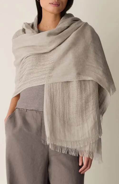 Eileen Fisher Linen Circles Scarf