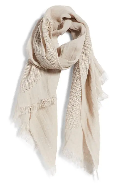 Eileen Fisher Linen Circles Scarf