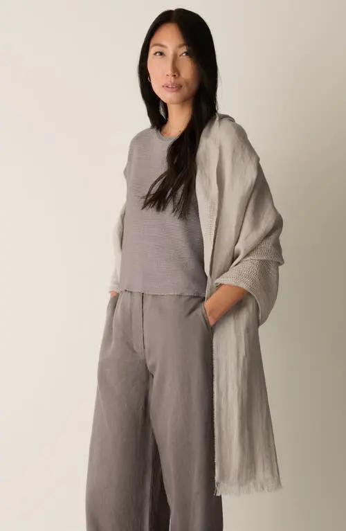 Eileen Fisher Linen Circles Scarf