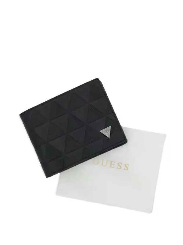 Guess Geometric-embossed Bifold Wallet