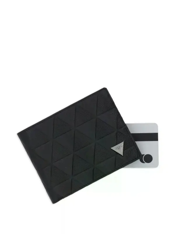 Guess Geometric-embossed Bifold Wallet