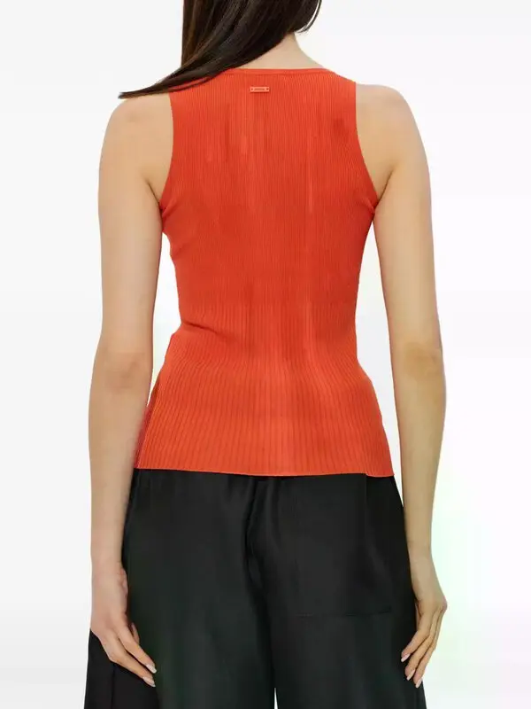 Max Mara Ribbed Tank Top - Orange