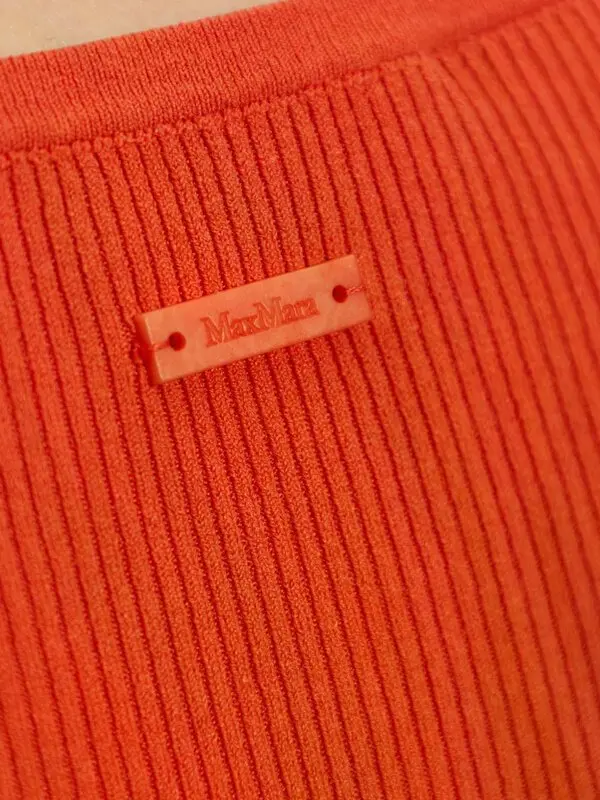 Max Mara Ribbed Tank Top - Orange