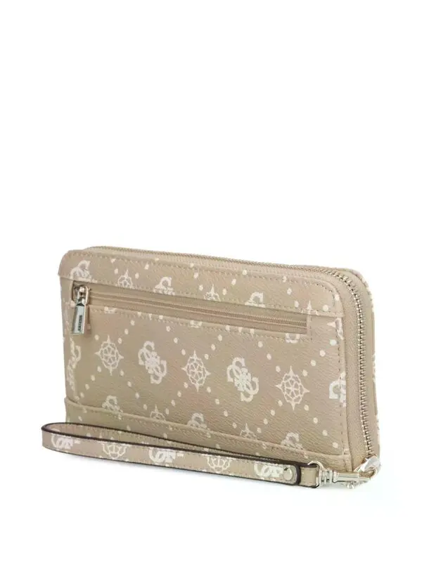 Guess Carrie Monogram Wallet - Neutrals