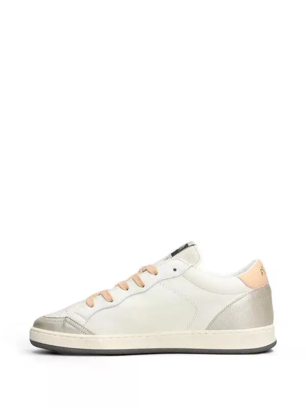 AMA-BRAND Star-patch Metallic-effect Sneakers - Neutrals