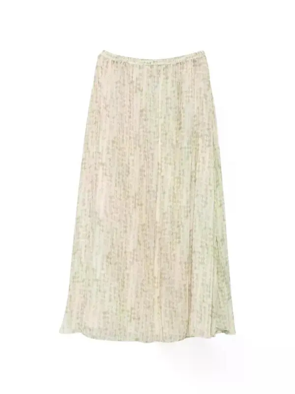 Max & Moi Printed Crinkled Mid Skirt