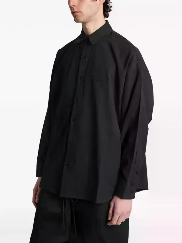 Fear Of God Logo-embroidered Long-sleeve Shirt