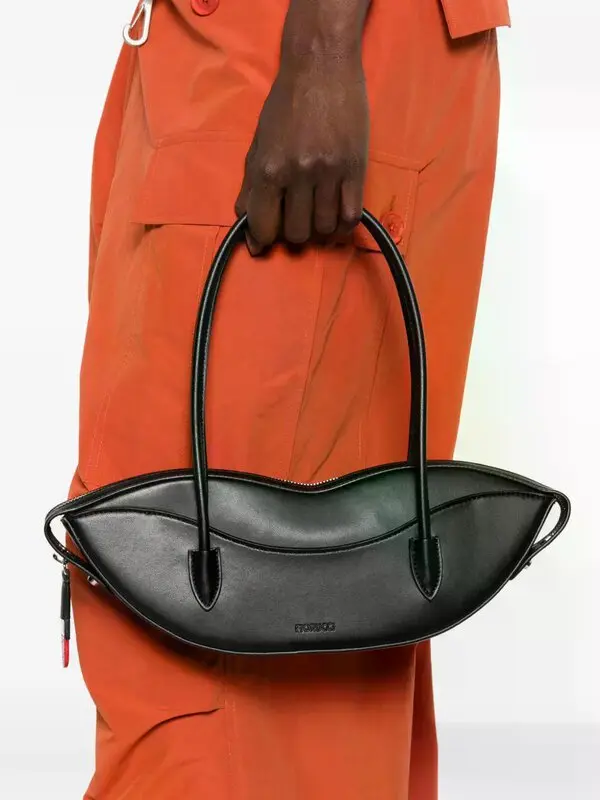 Fiorucci Lips-shaped Tote Bag - Black