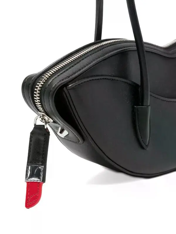 Fiorucci Lips-shaped Tote Bag - Black