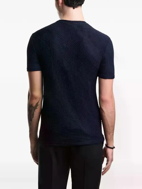 Emporio Armani Waffle-knit T-shirt