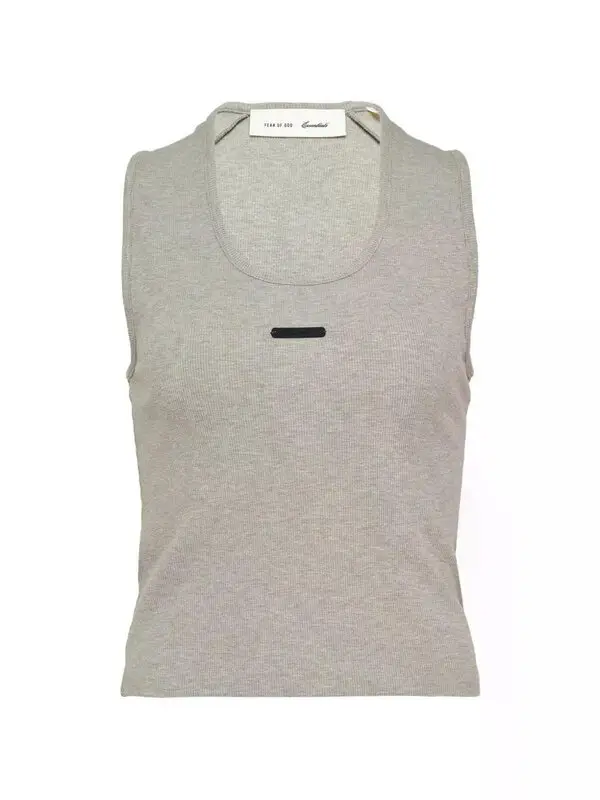 Fear Of God Logo-patch Tank Top - Grey