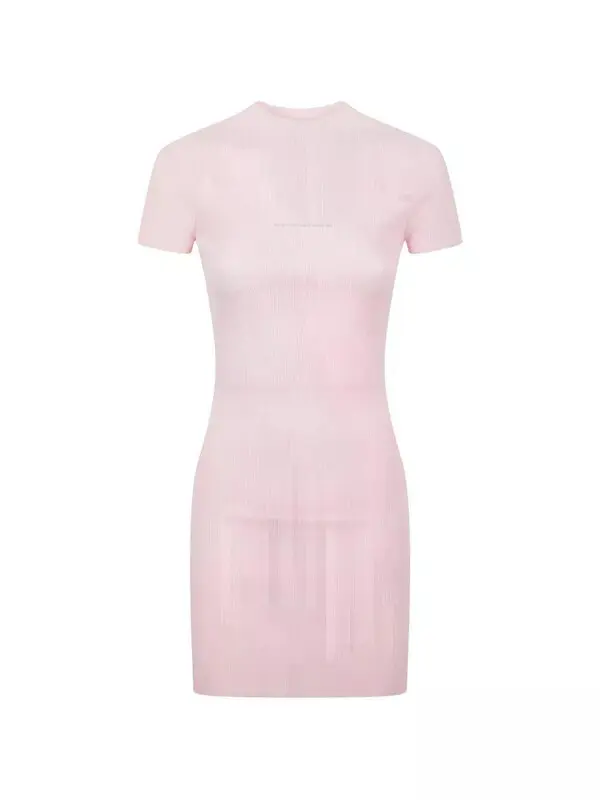 Alexander Wang Ribbed-knit Mini Dress - Pink