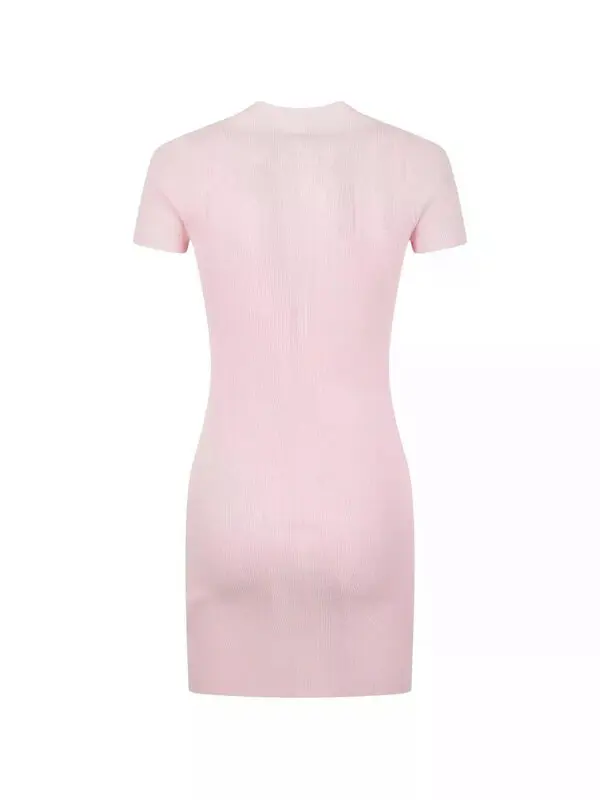 Alexander Wang Ribbed-knit Mini Dress - Pink