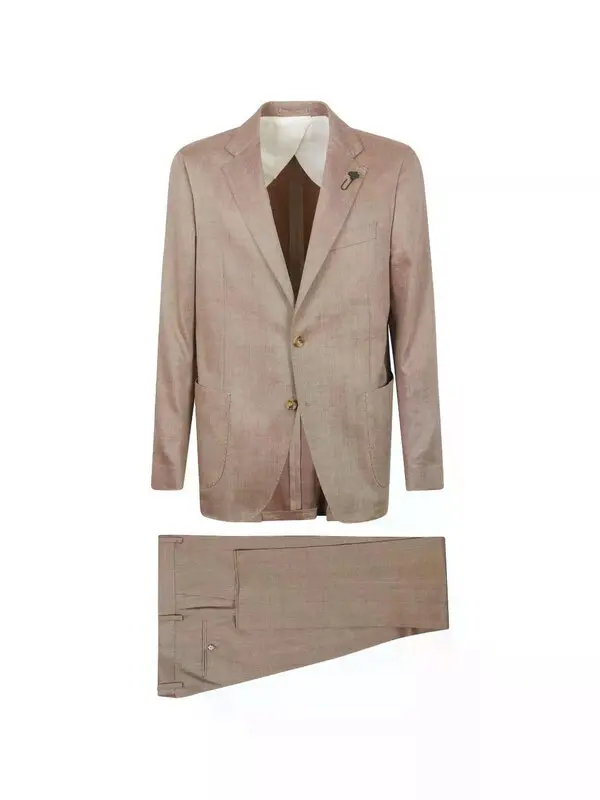 LARDINI Herringbone-pattern Suit