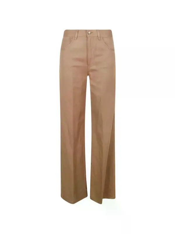 DONDUP Logo-plaque Wide-leg Jeans - Neutrals