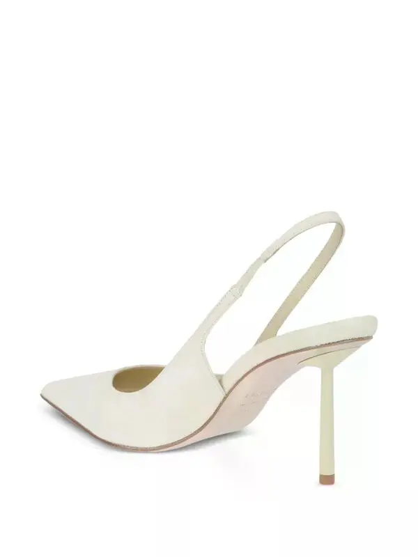 LE SILLA Pointed-toe Slingback Pumps - Neutrals