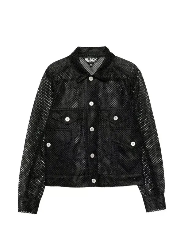 Comme Des Garçons Mesh Button-up Jacket