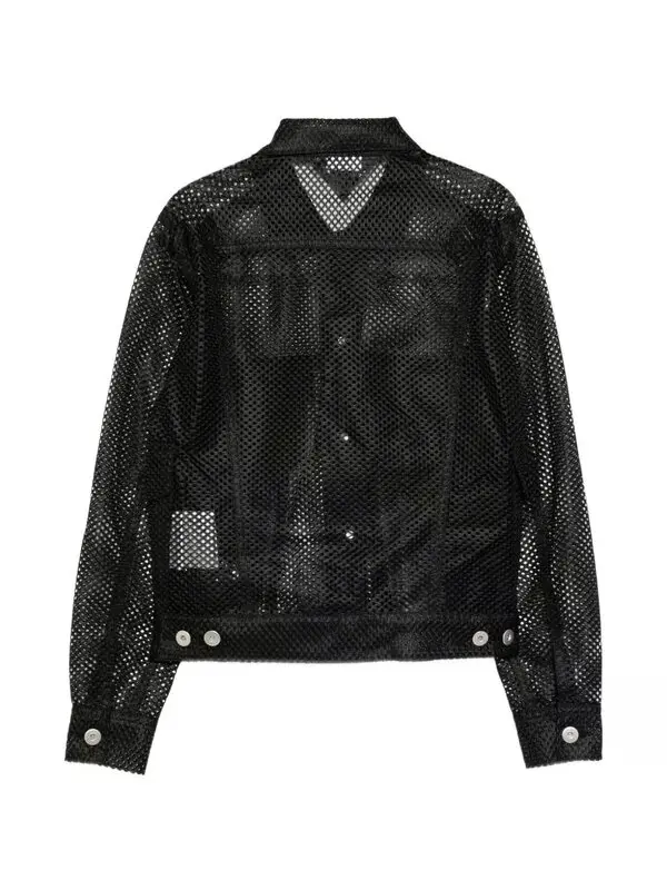 Comme Des Garçons Mesh Button-up Jacket