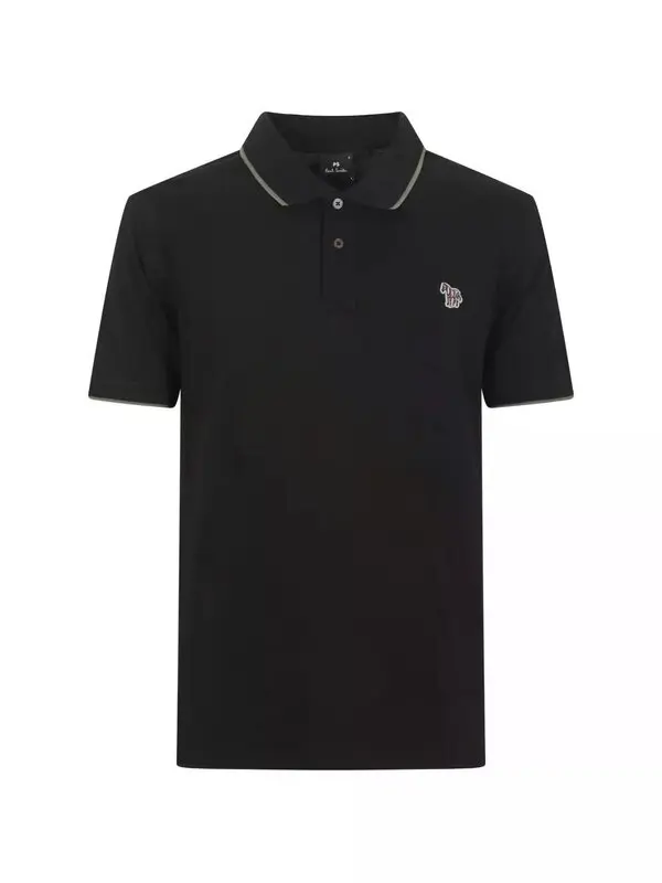 Paul Smith Zebra-patch Tipped Polo Shirt