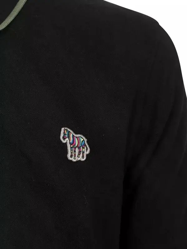 Paul Smith Zebra-patch Tipped Polo Shirt