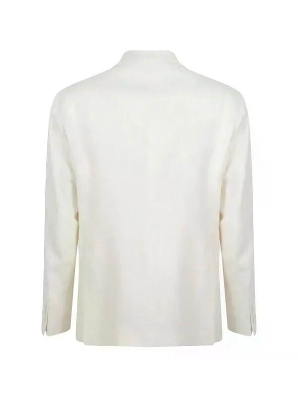 Tagliatore Logo-pin Textured Blazer - Neutrals