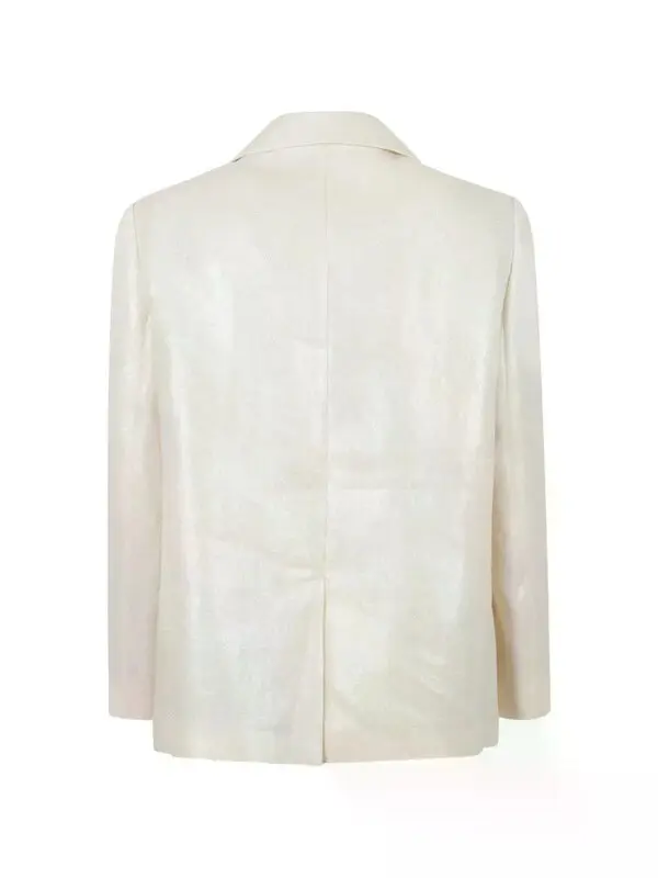 Brunello Cucinelli Metallic Finish Double-breasted Blazer - Neutrals