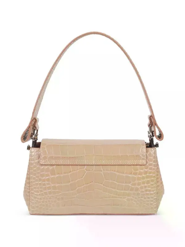 VIVIENNE WESTWOOD Orb Plaque Croc-effect Shoulder Bag