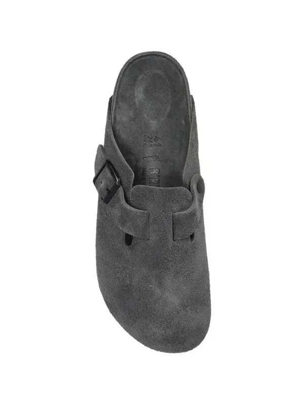 BIRKENSTOCK Boston Suede Sandals - Grey