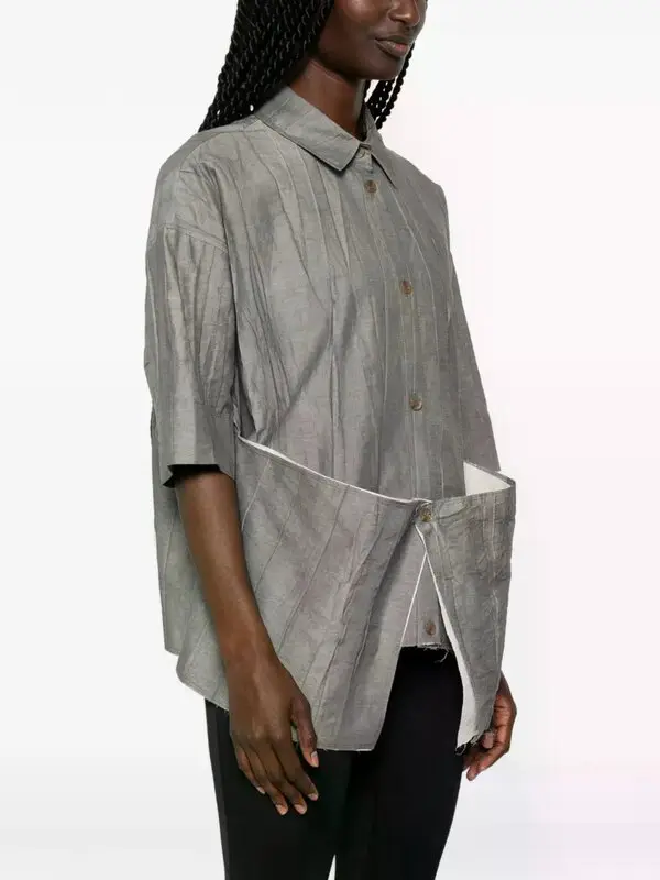 Soh Pleated Short-sleeve Shirt