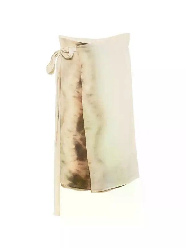 COLLECTION PRIVEE? Argis Tie-dye Wrap Midi Skirt