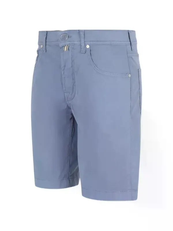 Jacob Cohen Logo-patch Five-pocket Shorts - Blue