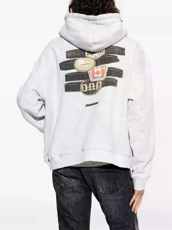 Dsquared2 Graphic-print Zip-up Hoodie