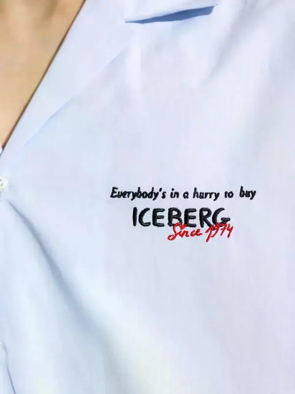 Iceberg X Peanuts Cotton Shirt - Blue