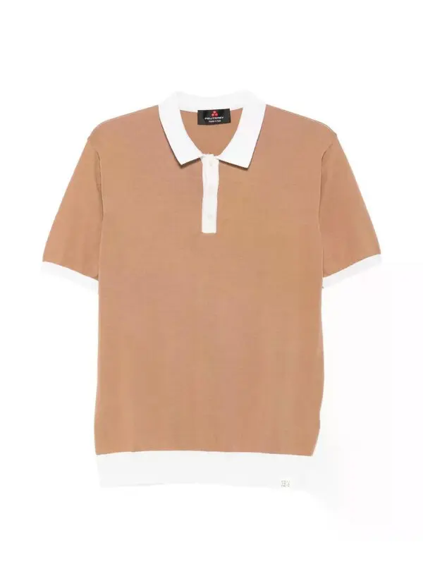 Peuterey Rolle Colourblock Short-sleeve Polo Shirt - Neutrals