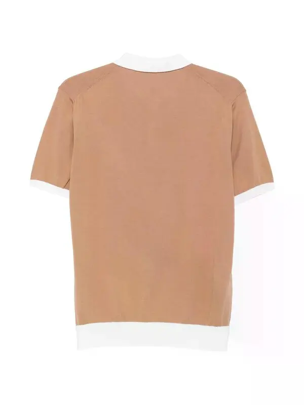 Peuterey Rolle Colourblock Short-sleeve Polo Shirt - Neutrals