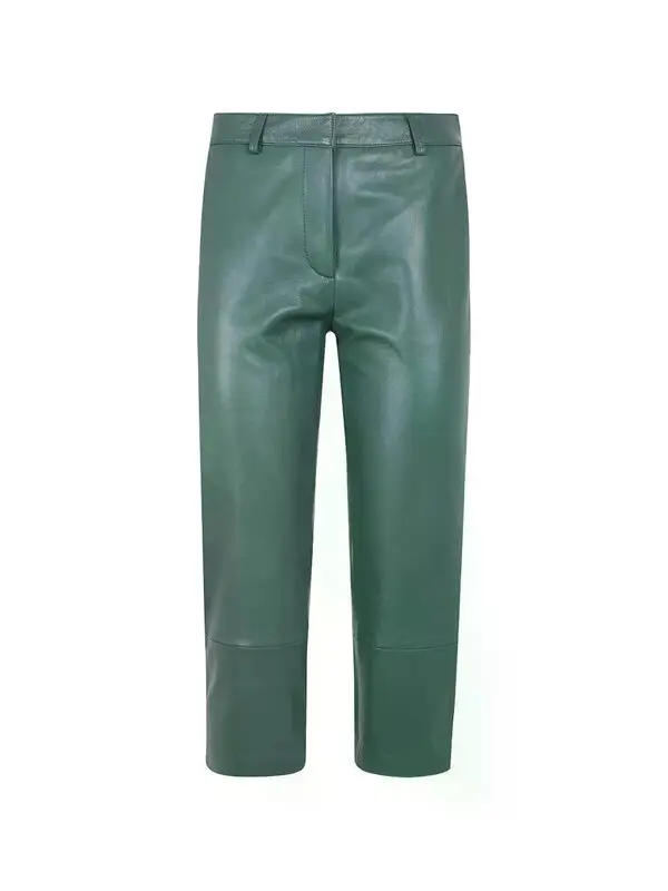 THE FRANKIE SHOP Lior Leather Trousers - Green
