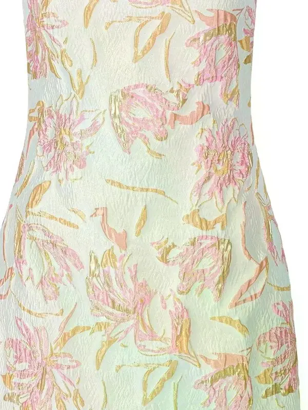 Staud Floral Mini Dress - Blue