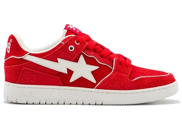A BATHING APE Sk8 Sta #2 Sneakers - Red