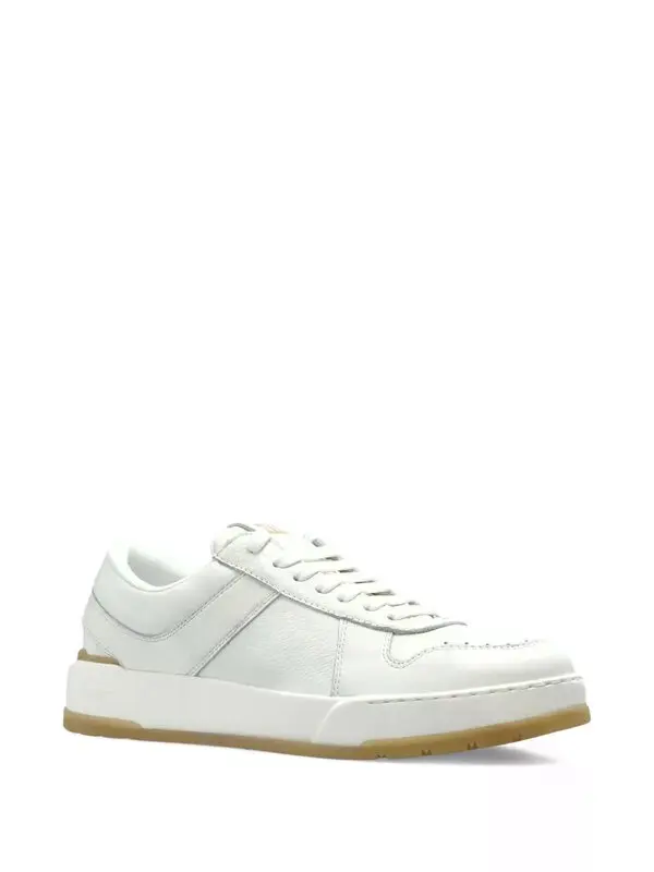 Max Mara Lace-up Panelled Pumps