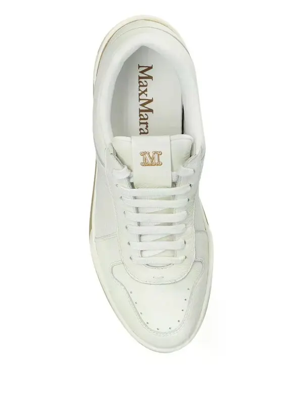 Max Mara Lace-up Panelled Pumps