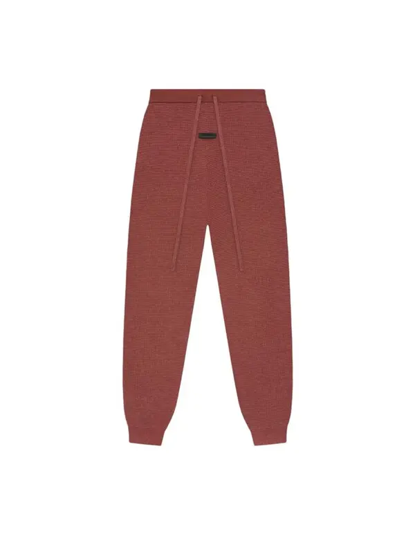 Fear Of God Essentials Waffle Fitted Sweatpants - Crimson