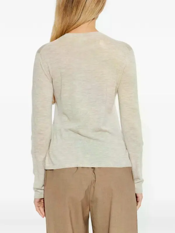 Max Mara Pittura Long-sleeve Sweater - Neutrals
