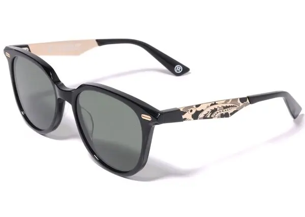 A BATHING APE 4 Shark Sunglasses - Black