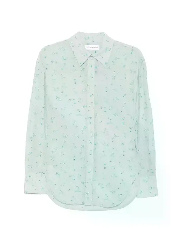 Victoria Beckham Floral Print Long-sleeve Shirt