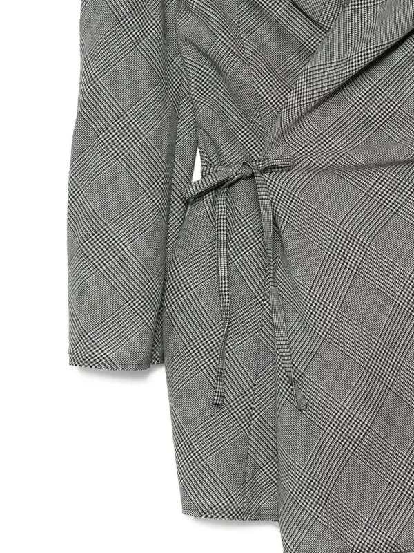 Junya Watanabe Plaid-check Tie-fastening Jacket