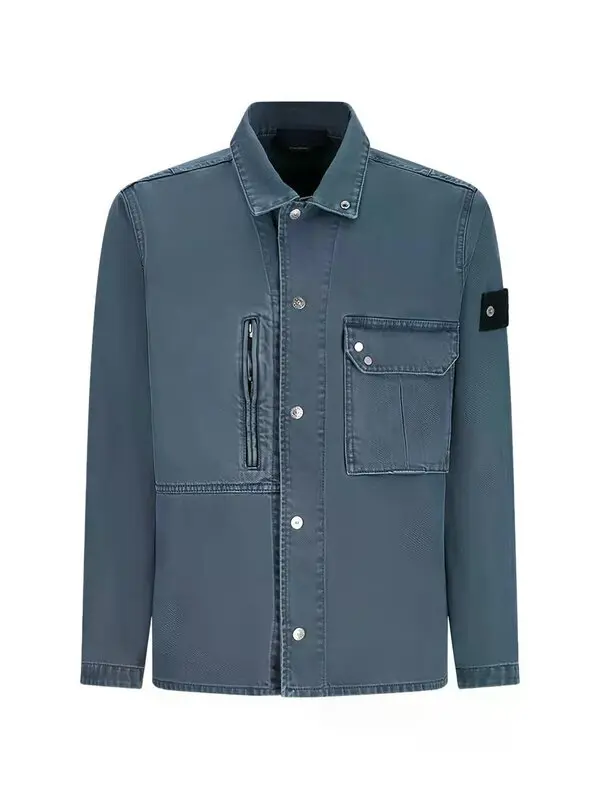 Stone Island Logo-patch Pocket Shirt