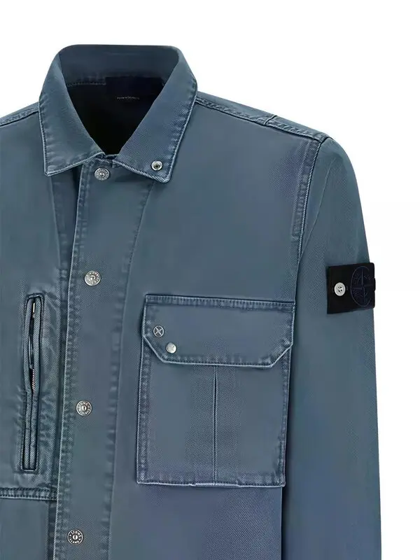 Stone Island Logo-patch Pocket Shirt