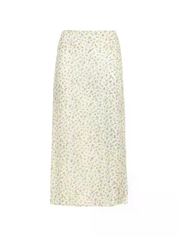 MAR DE MARGARITAS Roxana Floral-print Midi Skirt