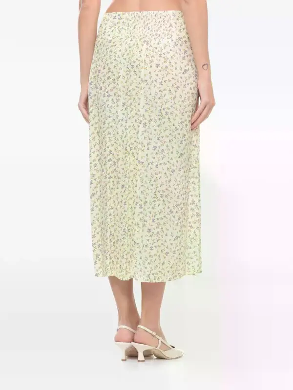 MAR DE MARGARITAS Roxana Floral-print Midi Skirt
