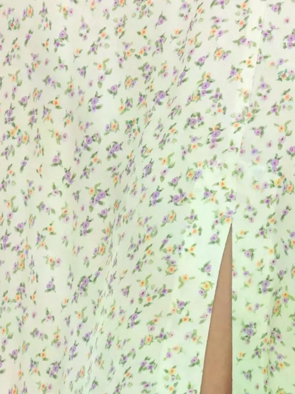 MAR DE MARGARITAS Roxana Floral-print Midi Skirt